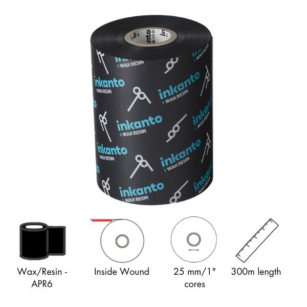 ARMOR Inkanto T42393IO 110mm x 300m APR6 wax / resin ribbons from Smart ...