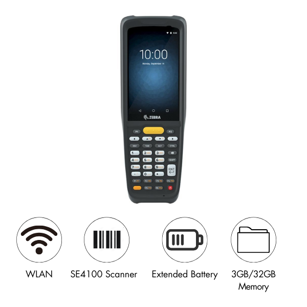 Zebra MC345B-3S1M53SS-A6 MC3300 mobile computer from Smart Print and ...