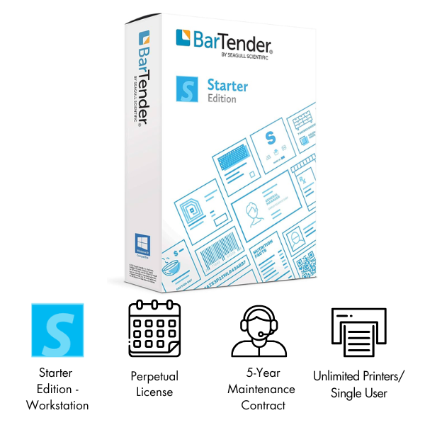 BTS-WS-5YR Seagull Scientific BarTender Workstation License / unlimited ...