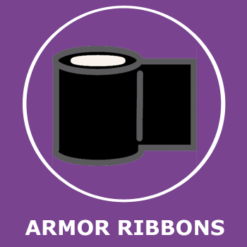 Zebra printers, labels, ribbons, printheads, Armor Inkanto thermal ribbons.