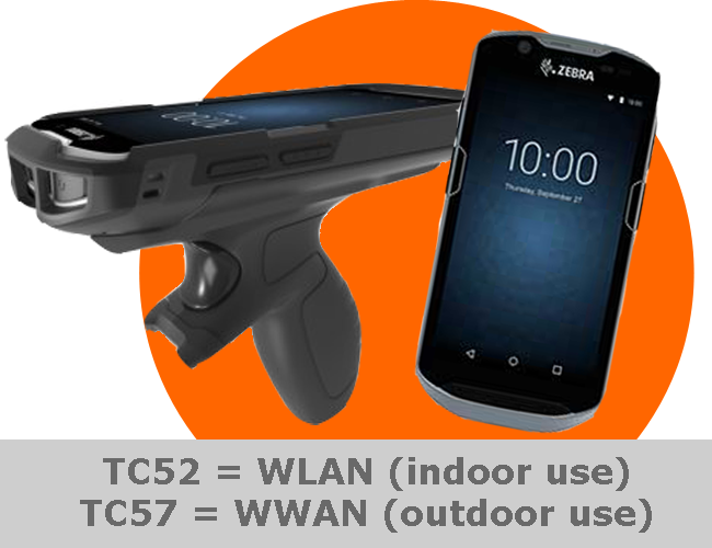 What are the differences between Zebra’s TC52 and TC57 touch computers?