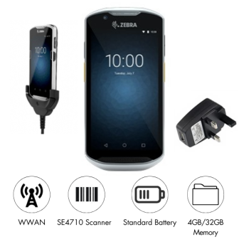 Zebra TC57 TC57HO-1PEZU4P-A6 & charging bundle | Smart Print and Labelling